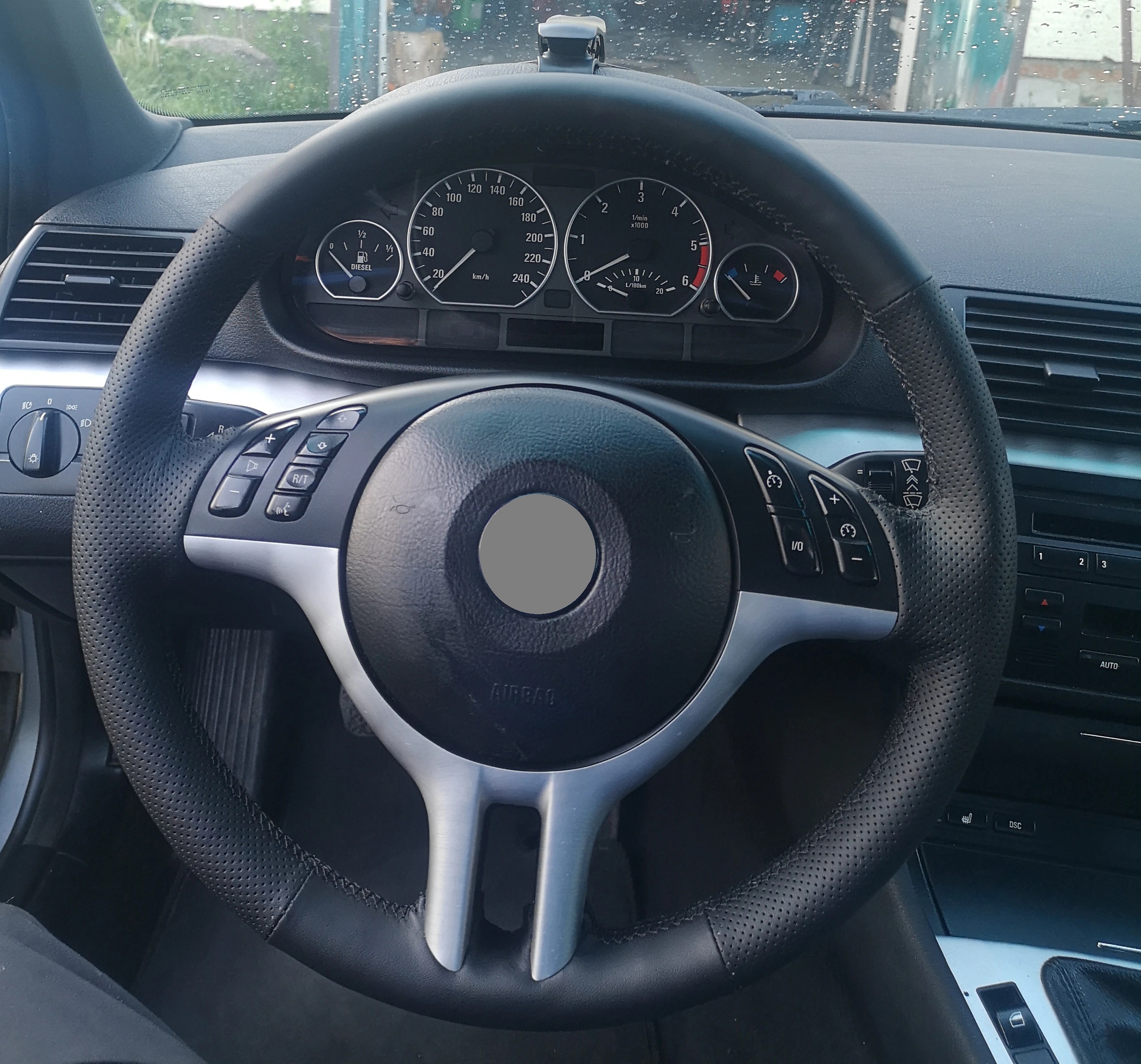 Housse de Volant pour BMW E39,E46,E53,Eco cuir pour la couture